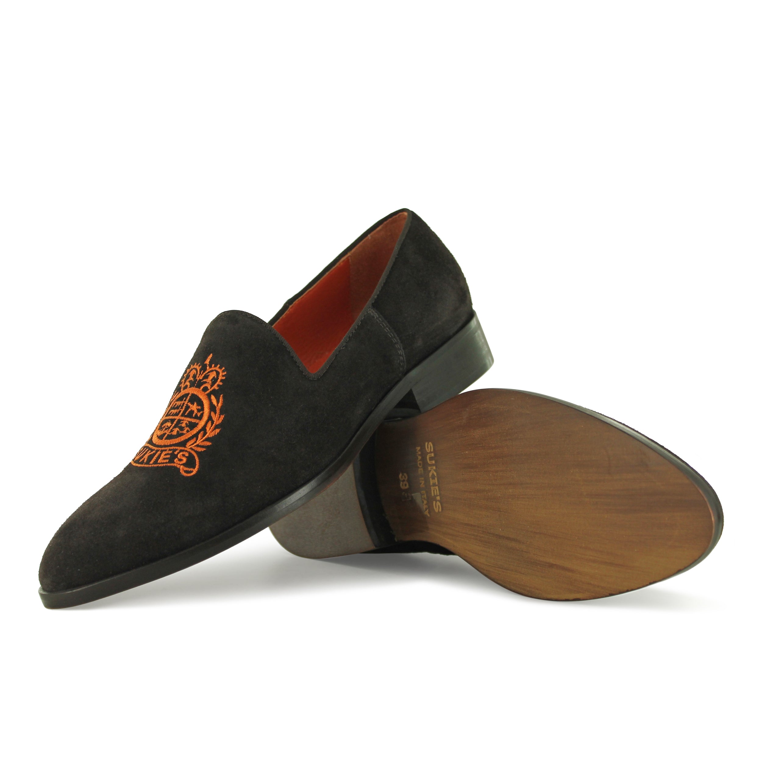 Sukie orange Emblem dark brown Suede Slip On